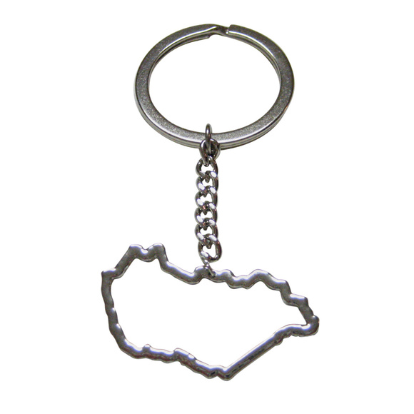 Kiola Designs | Accessories | Hungary Map Outline Keychain | Poshmark